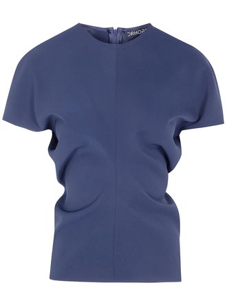 DRHOPE Top Main Cut Bias Cut Crew Neck Top