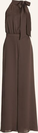 Swing Swing Jumpsuit Aus Satin Mit Schluppe braun