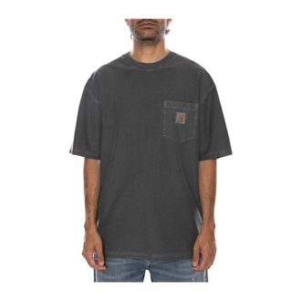 Carhartt Work in Progress S/S Loose Pocket T-Shirt - - Tops - Herren - Schwarzk - M