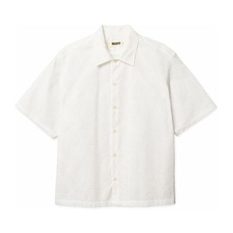 Woodbird Homme, Chemises, Blanc, Taille: L WBWang Embroidery Shirt