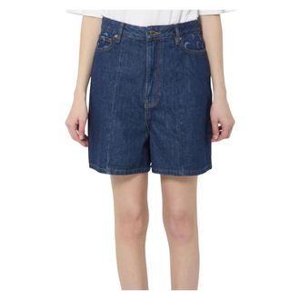 Marine Serre Denim Shorts - - Shorts - Damen - Blau - M