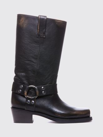 PARIS TEXAS Bottes western Roxy en cuir vieilli &agrave; bout carr&eacute;