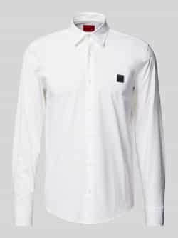 HUGO BOSS Regular Fit Freizeithemd aus Baumwoll-Mix Modell Ermo