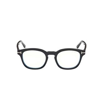 Tom Ford Homme, Accessoires, Noir, Taille: 52 MM Ft5532B 01D Clip Eyeglasses
