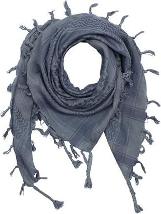 Freak Scene Kufiya - gris - gris-fonc&eacute; - 100 x 100 cm - Shemagh - foulard Arafat palestinien - keffieh en coton