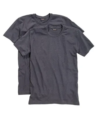 Redfield Rundhalsshirt 2-er Pack Rundhals T-Shirts von Redfield in anthra. melange