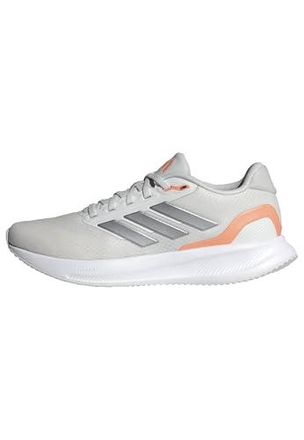 adidas Femme Runfalcon 5 Running Shoes, Crystal White/Iron met./Beam Orange, 38 2/3 EU