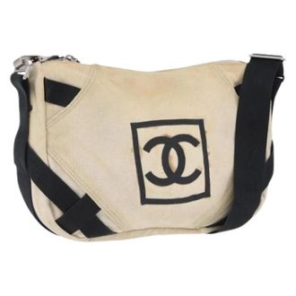 Chanel Pre-owned Vintage Canvas Shoulder Bag - - Pre-owned - Damen - Beige - ONE SIZE