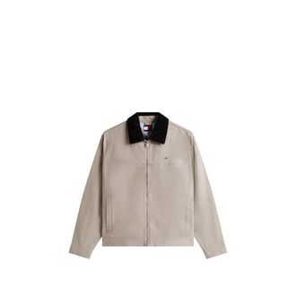 Tommy Hilfiger Veste droite &agrave; col contrast&eacute; en coton organique