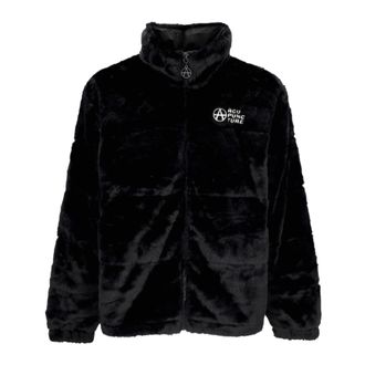 Acupuncture Schwarze Eco-Pelz Logo Jacke - - Jackets - Herren - Schwarzk - XL