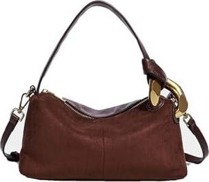 Generic Petit sac bandouli&egrave;re en daim pour femme, style r&eacute;tro classique, avec poign&eacute;e sup&eacute;rieure et bandouli&egrave;re souple, id&eacute;al pour les voyages et le travail