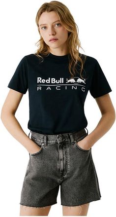 Pepe Jeans London Damen-T-Shirt mit normaler Passform, Blau (Dulwichblau), Gr&ouml;&szlig;e XL, Blau (Dulwich Blue), X-Large