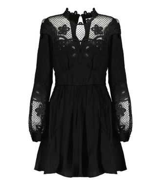 Self Portrait Robe Dentelle Noir
