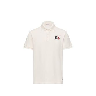 Moncler Polo &agrave; logo en coton piqu&eacute;
