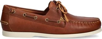 Polo Ralph Lauren chaussures bateau en cuir - Marron