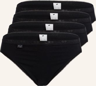 sloggi 4er-Pack Slips Basic+ schwarz