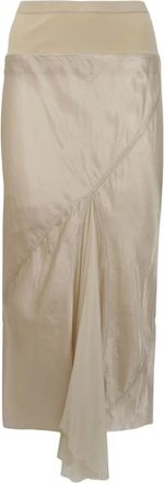 Rick Owens Femme, Jupes, Beige, Taille: 38 FR Jupe Trap&egrave;ze Coupe Biais