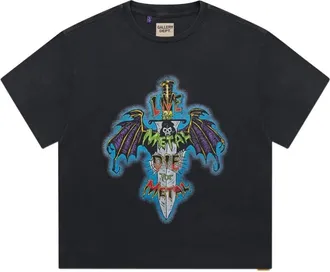 Gallery Dept. Homme, Tops, Noir, Taille: M Live For Metal Tee