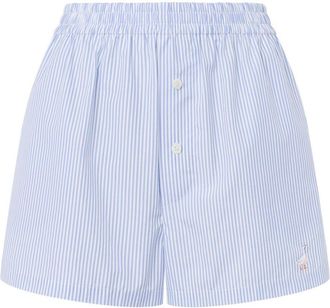 Moschino Gestreifte Shorts - Blau