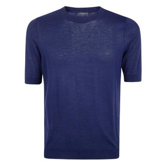 Ballantyne Homme, Pulls, Bleu, Taille: M Short Sleeve Pullover