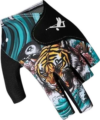 Generico Billardhandschuhe für die linke Hand, Poolhandschuhe für die linke Hand, atmungsaktiv, verstellbar, für Herren, multifunktionale Billardhandschuhe