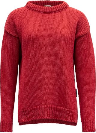 Devold Damen Nansen Split Seam Pullover, Hindberry, S