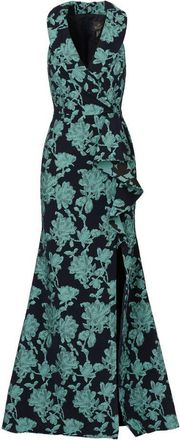 Adrianna Papell Abendkleid Jacquard Tuxedo Sleeveless Gown Ma&szlig;geschneidertes, auff&auml;lliges bodenlanges Kleid