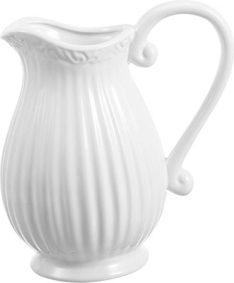 Angoily Keramik Vase Dekoratives Porzellan Blumenvase Getrocknete Tabelle Blumenvase mit Griff für Hauptdécor Bürodekoration