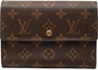 Louis Vuitton 2002 Monogram Trifold Wallet small wallets - Braun