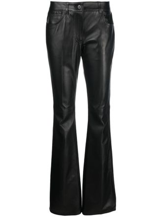 Off-white Schmale Lederhose - Schwarz