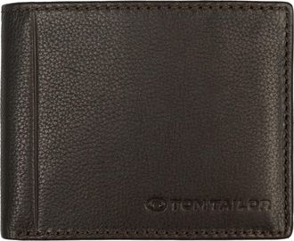 Tom Tailor Bela Herren Geldbörse Klein Querformat RFID Leder Klein Braun