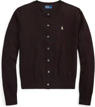 Polo Ralph Lauren Femme, Pulls, Brun, Taille: 36 FR Vesta Cardigan