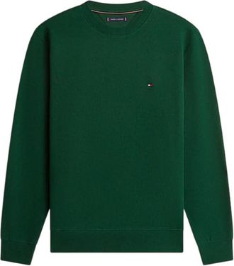 Tommy Hilfiger Homme, Sweatshirts et sweats &agrave; capuche, Vert, Taille: M Terry Crew Neck SweaT-shirt
