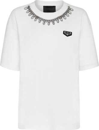 Philipp Plein Damen, Oberteile, Weiß, 2XLGröße