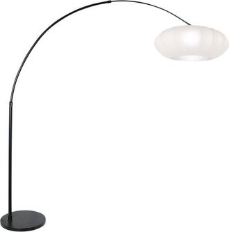 Steinhauer Lampadaire lampadaire arc lampe de salon m&eacute;tal soie H 230 cm