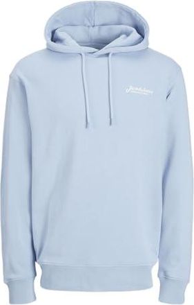 Jack & Jones Sweat à Capuche Homme avec Cordon et Logo brodé., Couleurs:Bleu, Taille Chandail:XXL