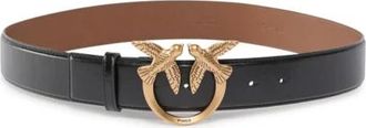 Pinko Pinko, Femme, Accessoires, Noir, Taille: S Bird Buckle Belt