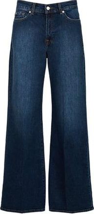 7 For All Mankind Jean Lotta Tailorless en denim de coton m&eacute;lang&eacute;