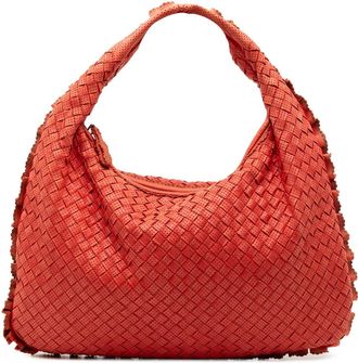 Bottega Veneta Hobo Bags - Small Perforated Nappa Intrecciato Veneta Hobo - Gr. unisize - in Rot - f&uuml;r Damen