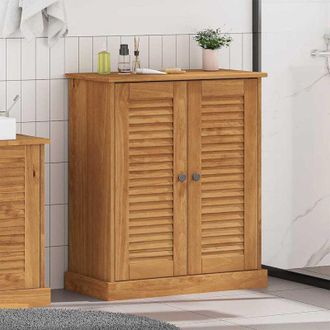 vidaXL Vidaxl - Cabinet de salle de bain vigo marron miel 67.5 x 34 x 80 cm