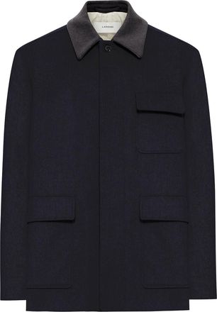 Lardini Kurzer Mantel - Blau