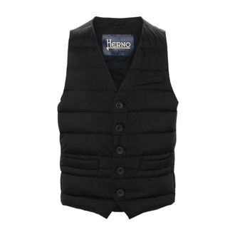 Herno Vests - - Jackets - Herren - Schwarzk - XL