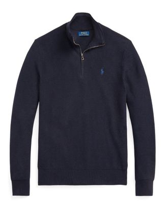 Ralph Lauren Mesh-Troyer aus Baumwolle mit Poloreiter-Stickerei in