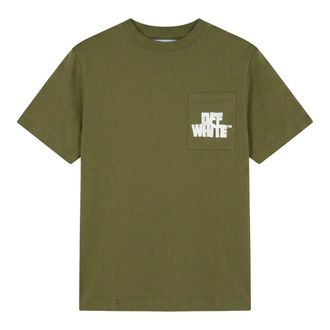 Off-white Homme, Tops, Vert, Taille: XS T-shirt imprim&eacute;