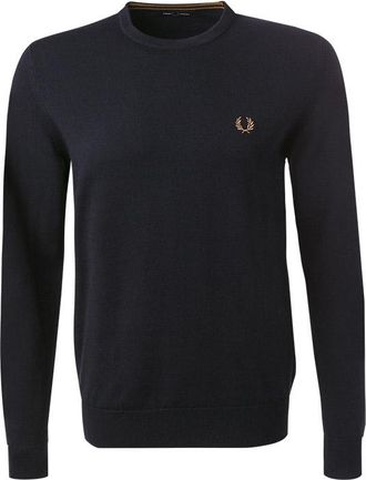 Fred Perry Herren Pullover blau unifarben