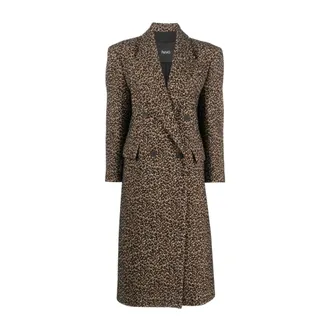 Hevò Femme, Manteaux, Brun, Taille: 44 FR Manteau croisé