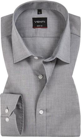 Venti Herren Hemd grau Baumwolle