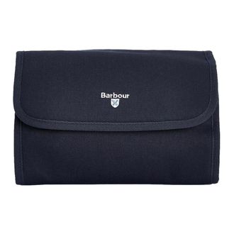 Barbour Blau H&auml;ngende Kulturtasche mit Karodetail - - Bags - Damen - Blau - ONE SIZE