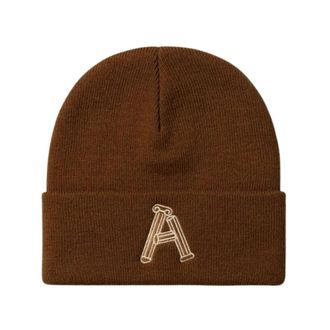 Aries Column A Beanie - - Accessories - Herren - Braun - ONE SIZE