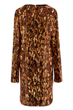 Balmain sequin bronze & gold mini dress Size XS